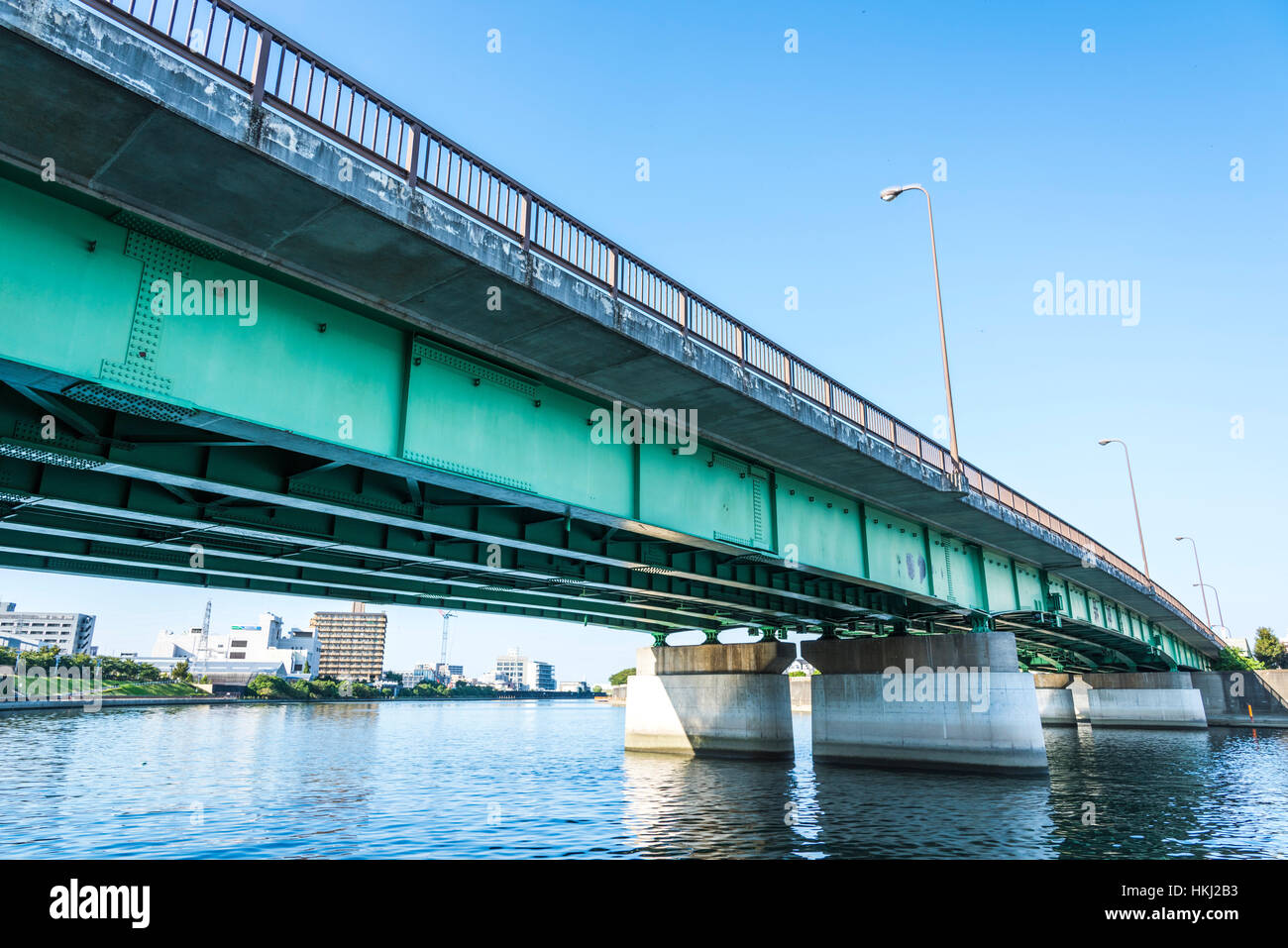 Shin-kamiya Bridge, Sumida River, Tokyo, Japan Stock Photo - Alamy