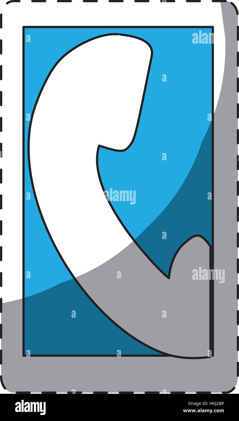 Blue smartphone symbol phone image, vector illustration icon Stock ...