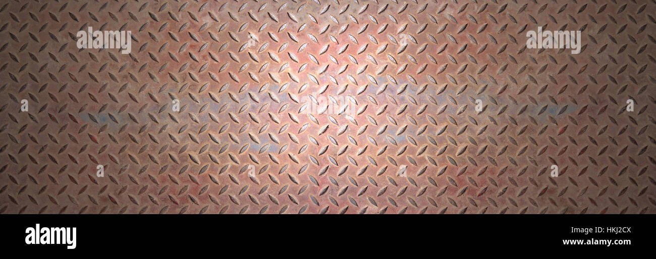 Rusty steel metal plate banner background Stock Photo - Alamy