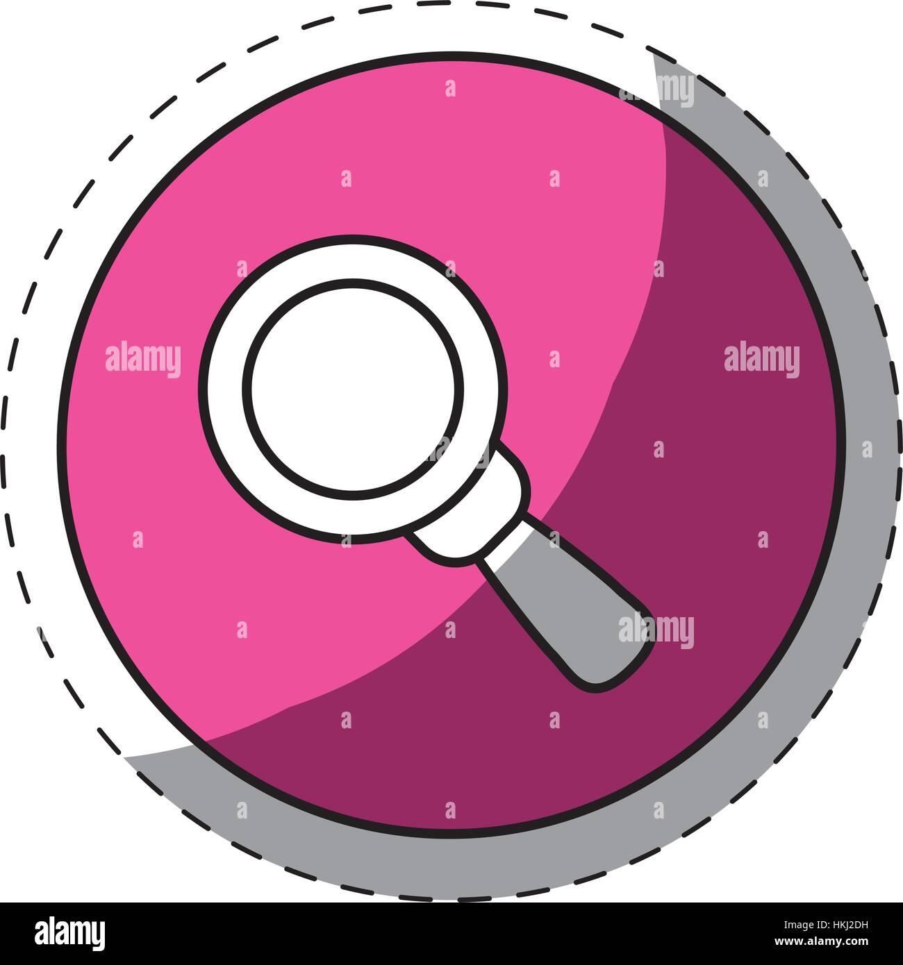 Pink symbol search signal icon image, vector illustration Stock Vector ...