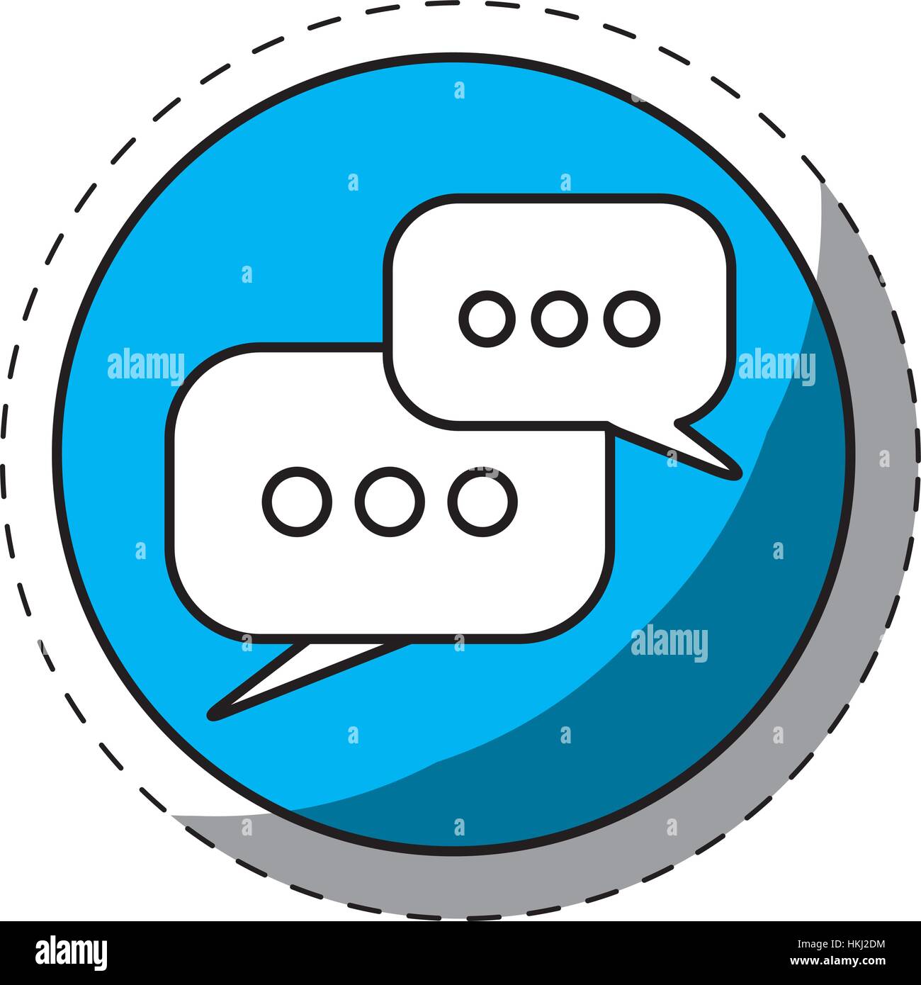 Blue symbol bubbles button icon image vector illustration Stock Vector ...