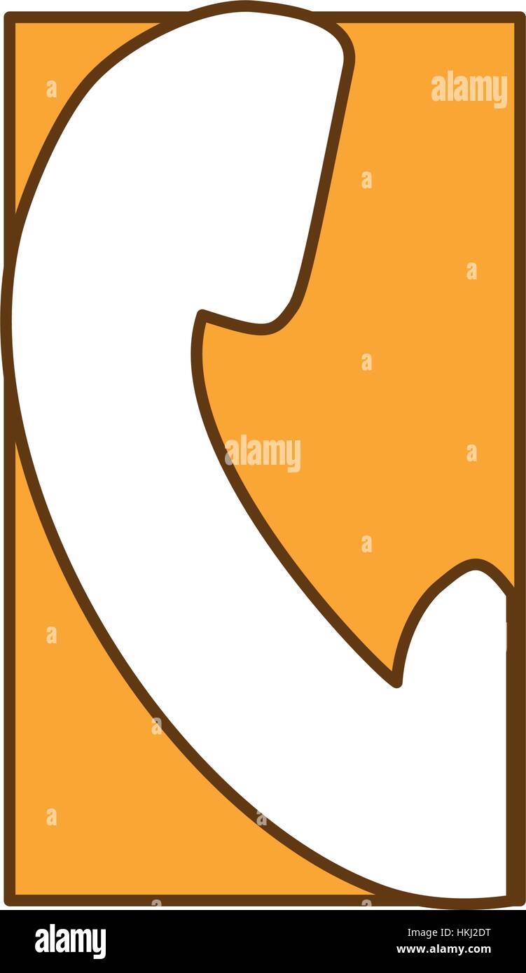 Yellow smartphone symbol phone image, vector illustration icon Stock ...