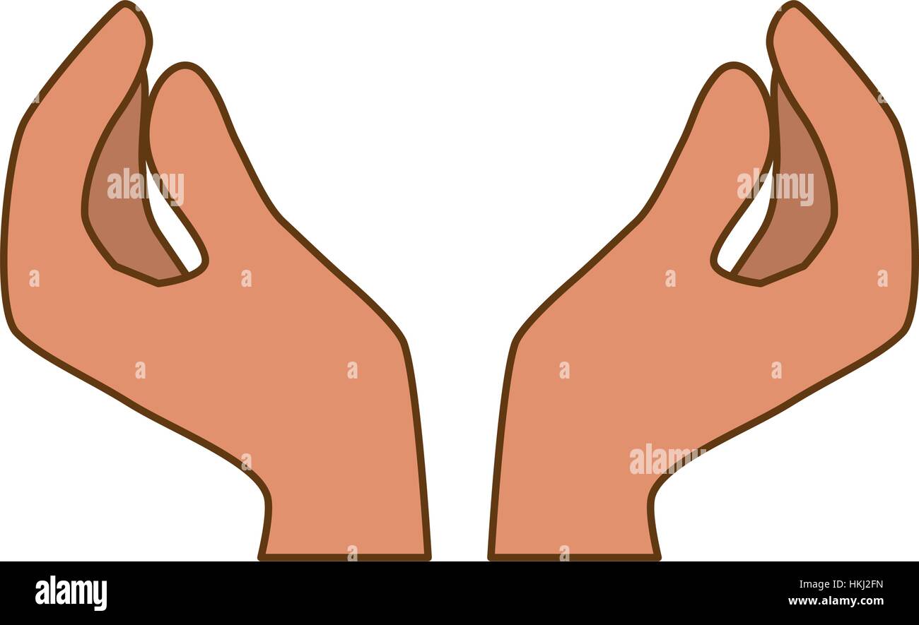 Skin color hands icon image design, vector illustration Stock Vector ...