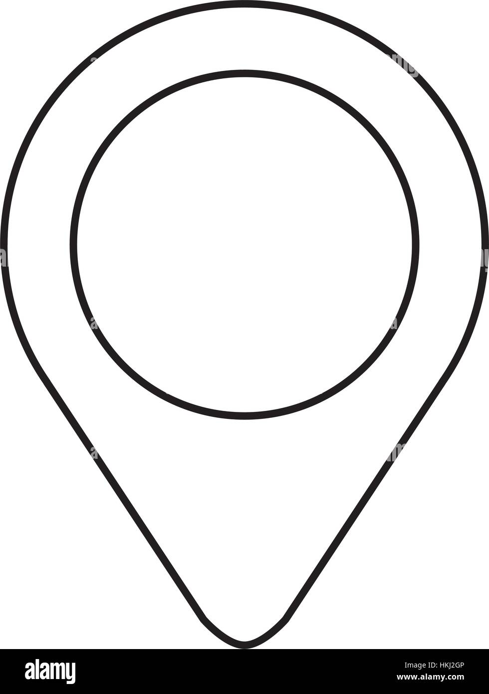 White symbol location guide icon design, vector illustration Stock ...