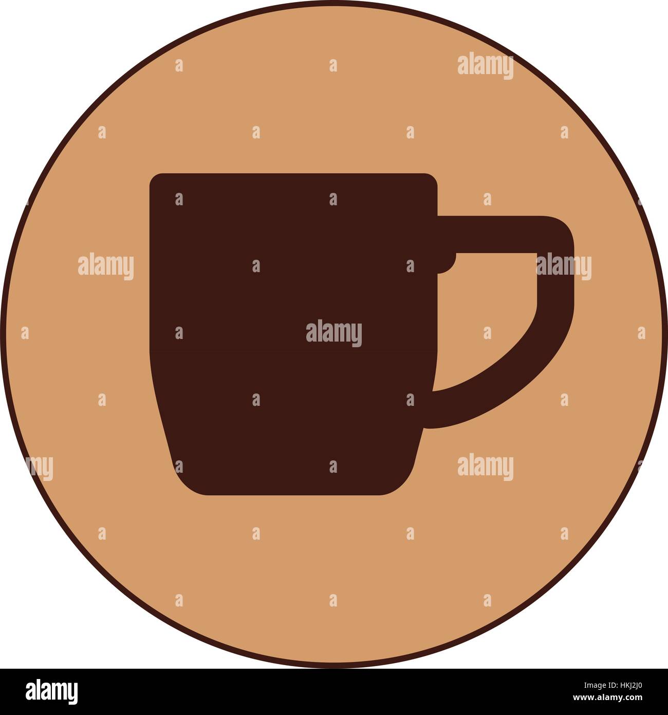 Dark brown cuppa design image, vector illustration Stock Vector Image ...