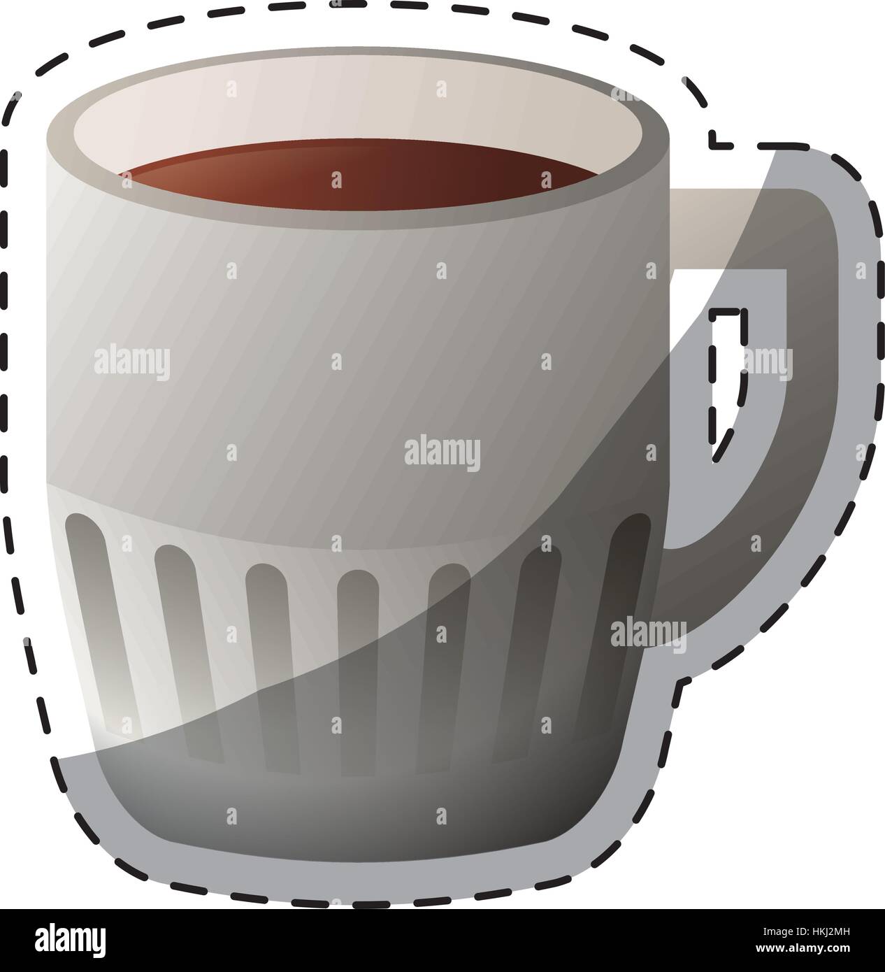 Color coffee cuppa design image, vector illustration icon Stock Vector ...