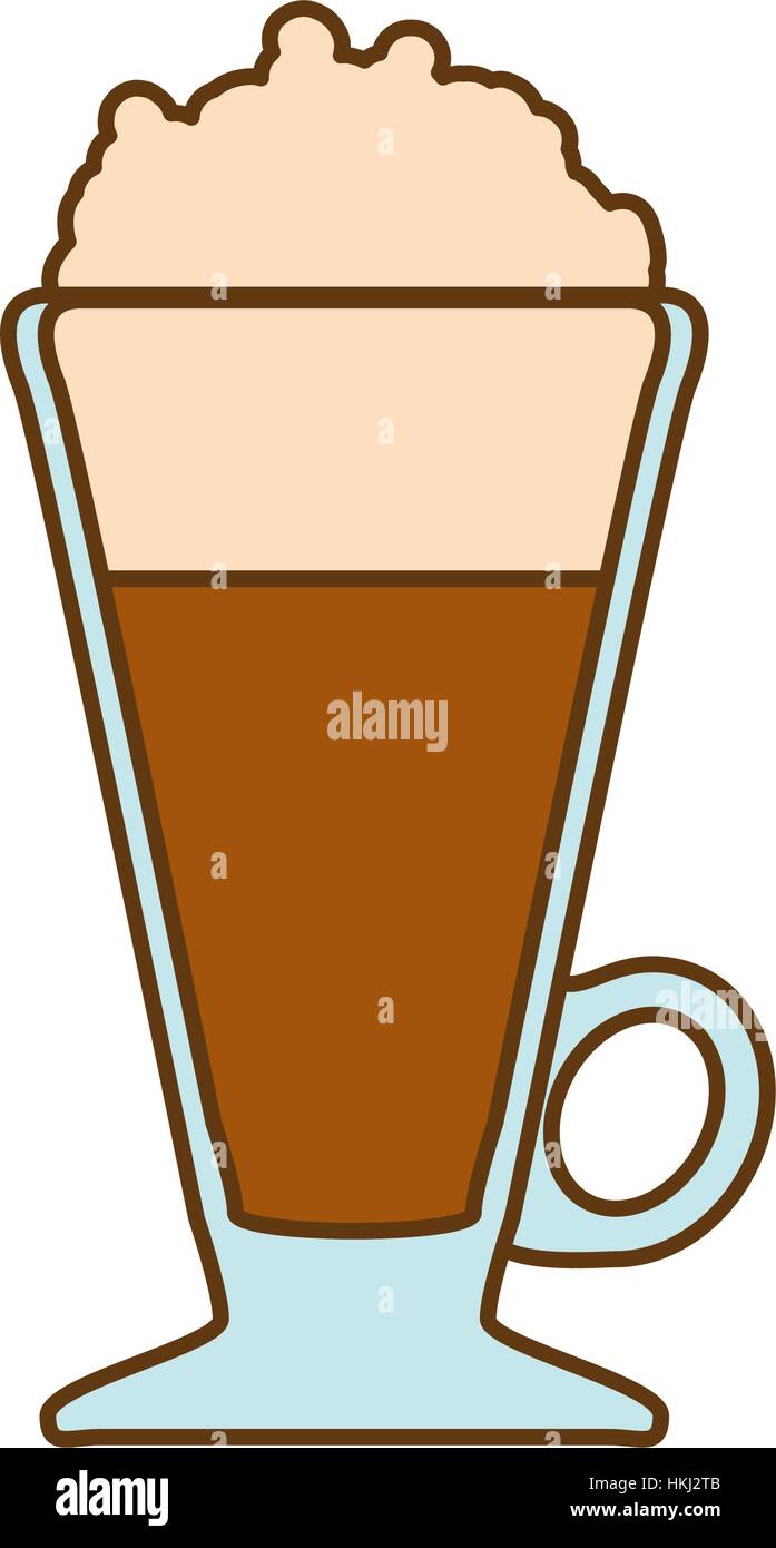 Brown frappe glass icon design, vector illustration Stock Vector Image ...