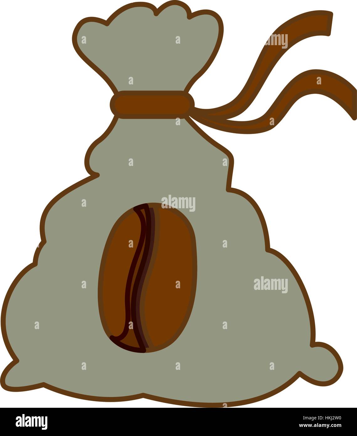 Color coffee sack icon image, vector illustration Stock Vector Image ...