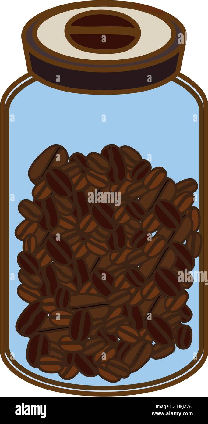 Brown Glass coffee bottle design image,vector illustration Stock Vector ...