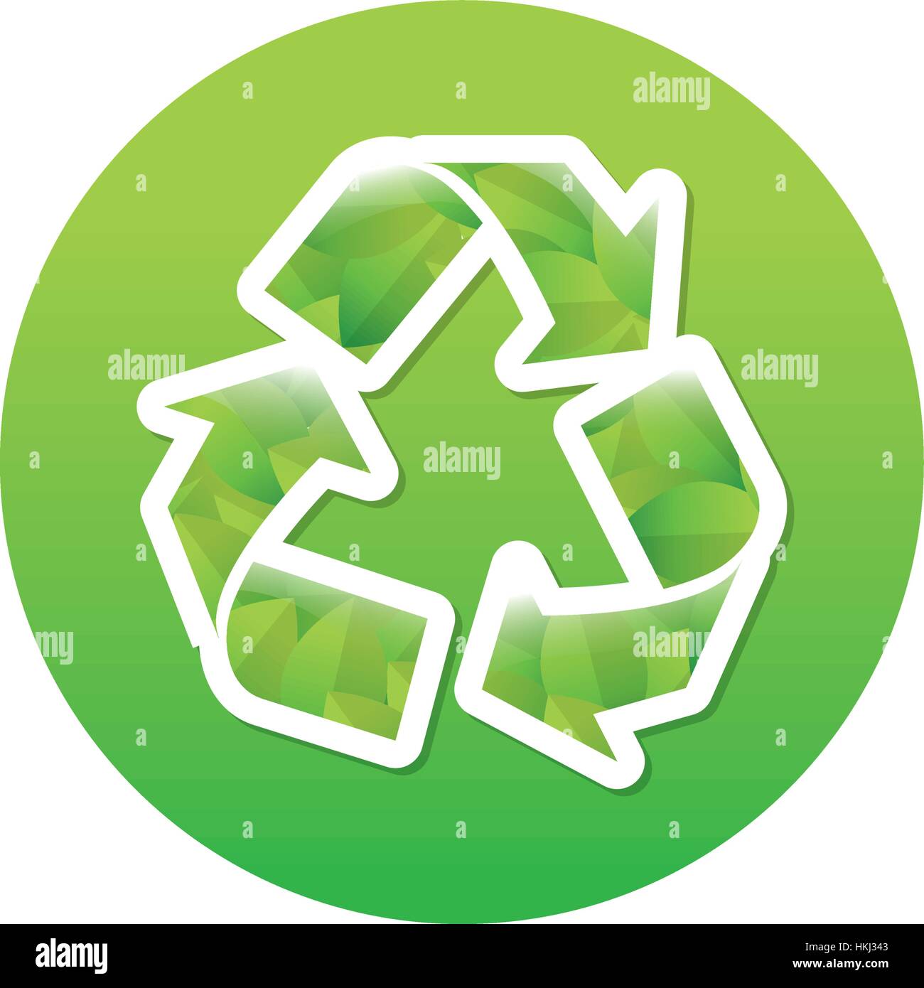 Green symbol recycle reuse reduce icon image design Stock Vector Image ...
