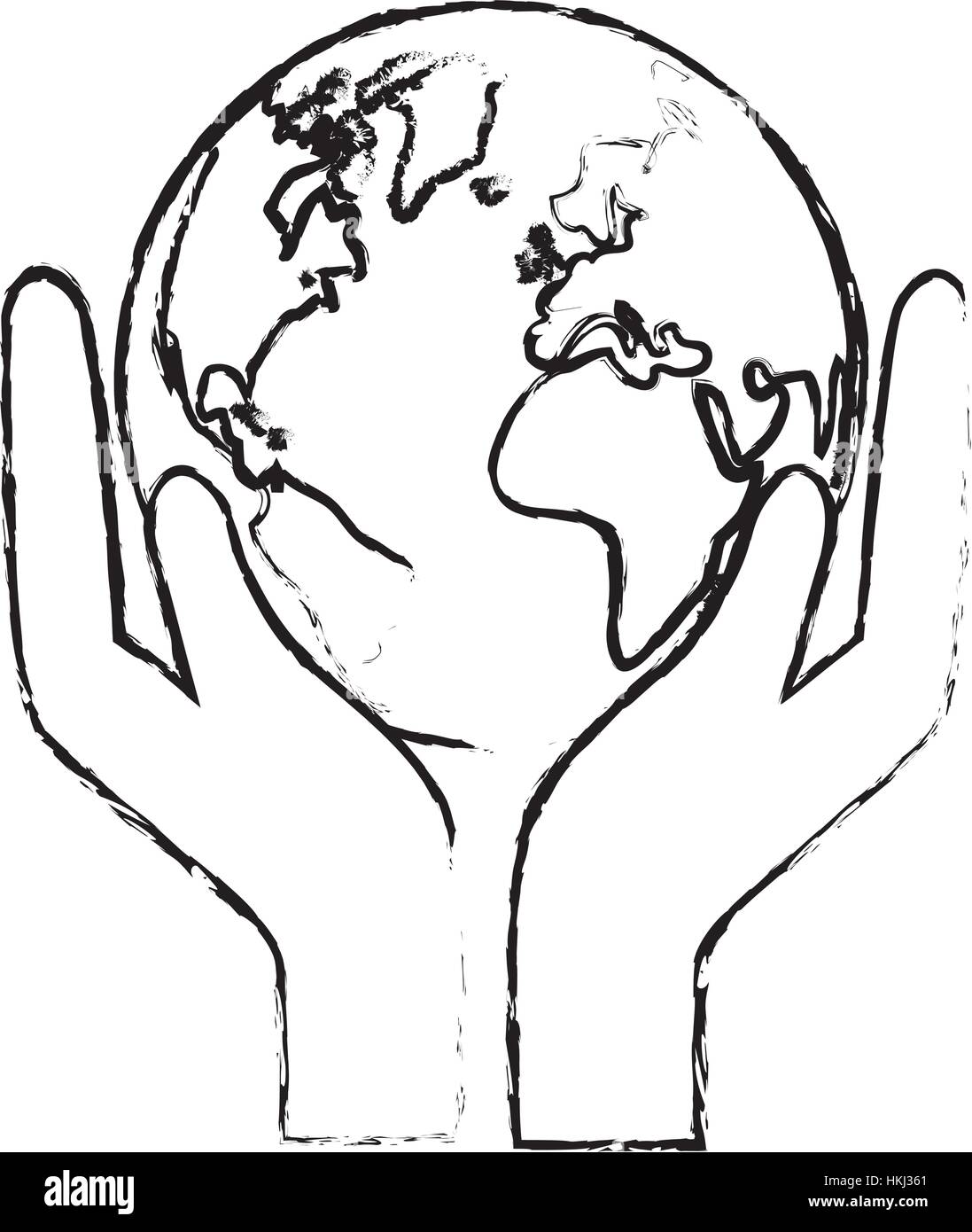 Environmental protection protection of nature conservancy Black and ...