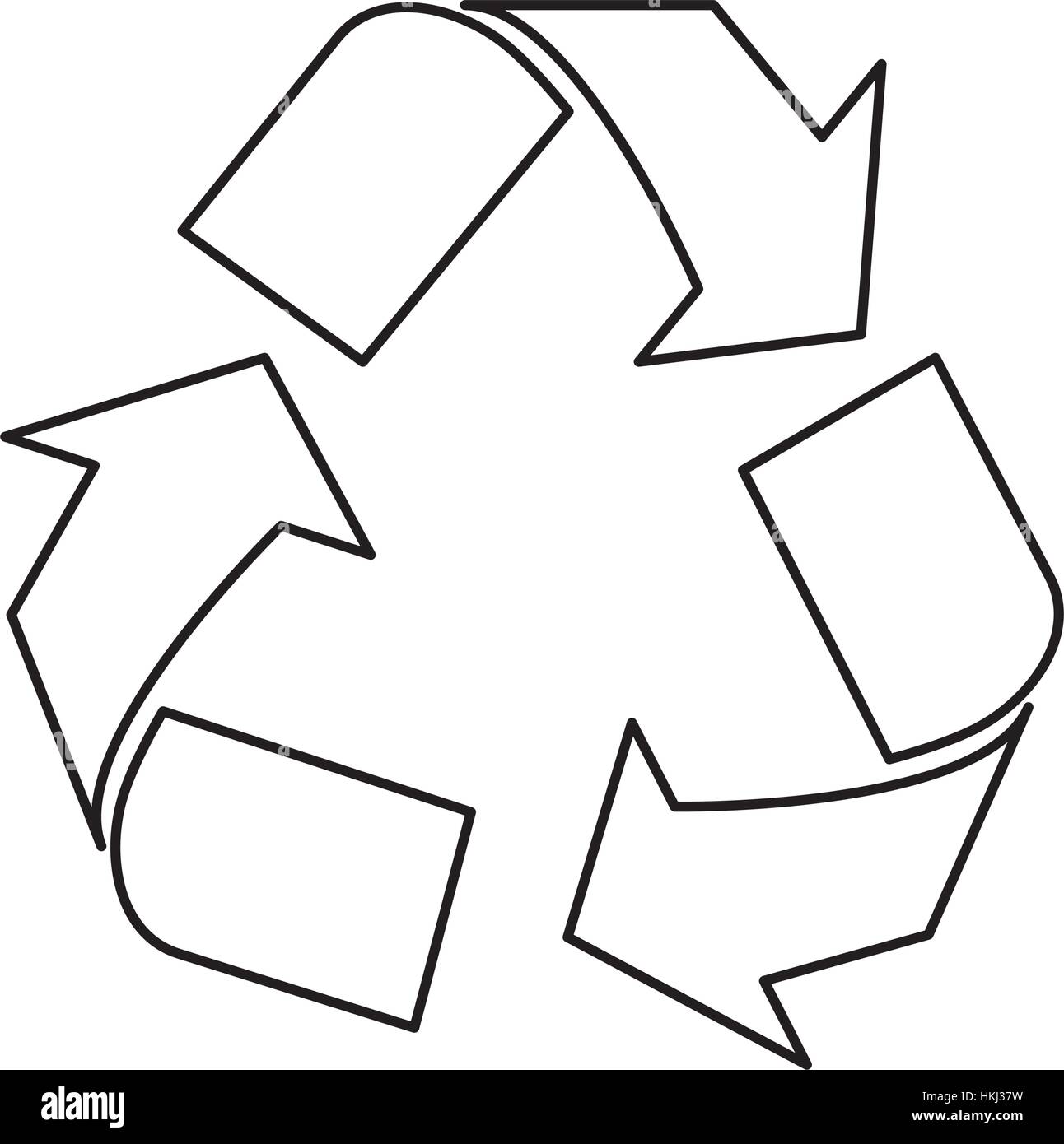 Green environmental care signal icon, vector illustration Stock Vector ...