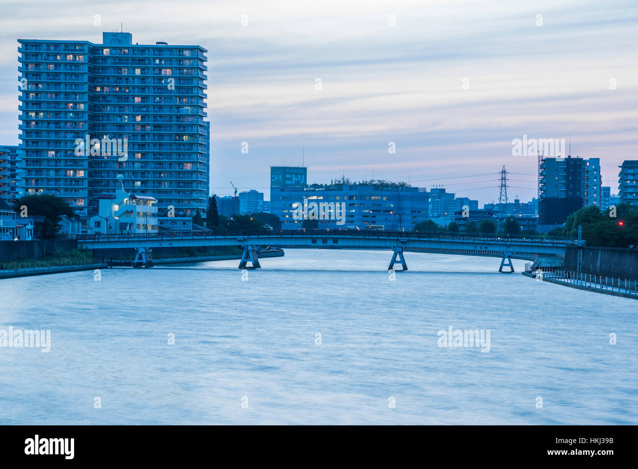 Shinden Bridge, Sumida River, Tokyo, Japan Stock Photo - Alamy