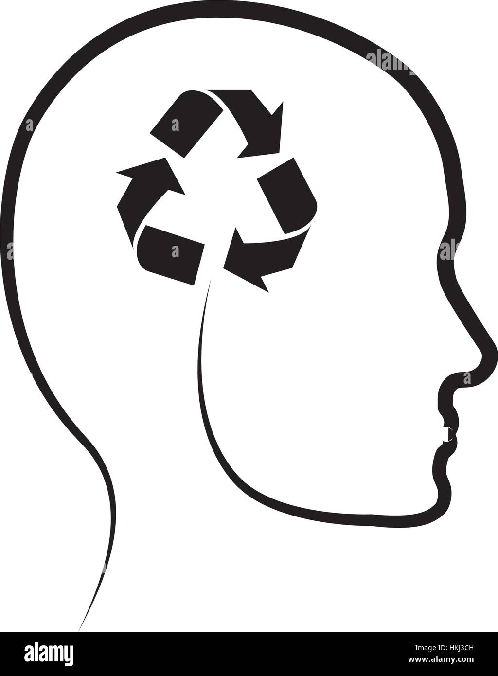 Black think clean the world icon, vector illustration Stock Vector ...