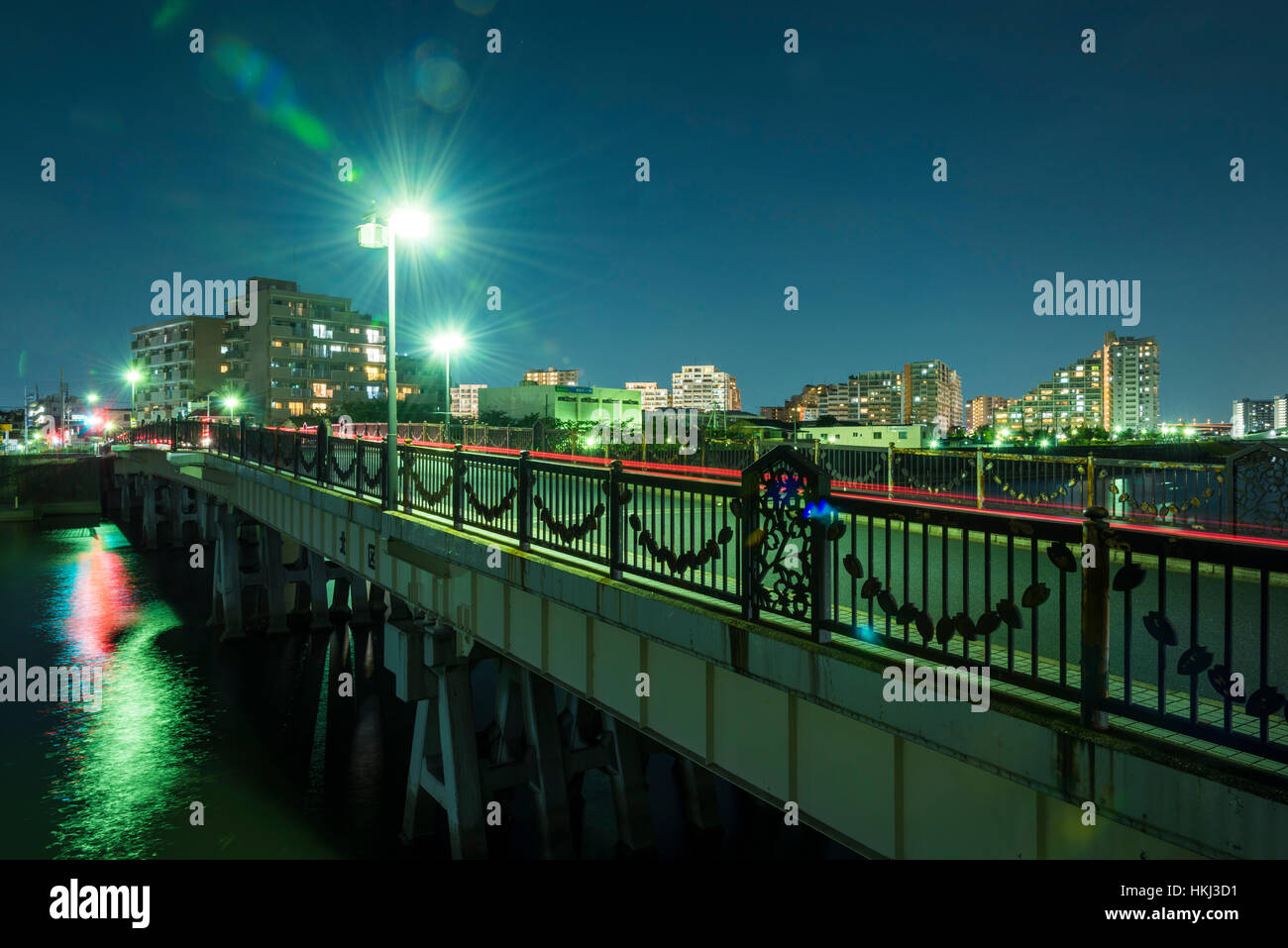 Shinden Bridge, Sumida River, Tokyo, Japan Stock Photo - Alamy