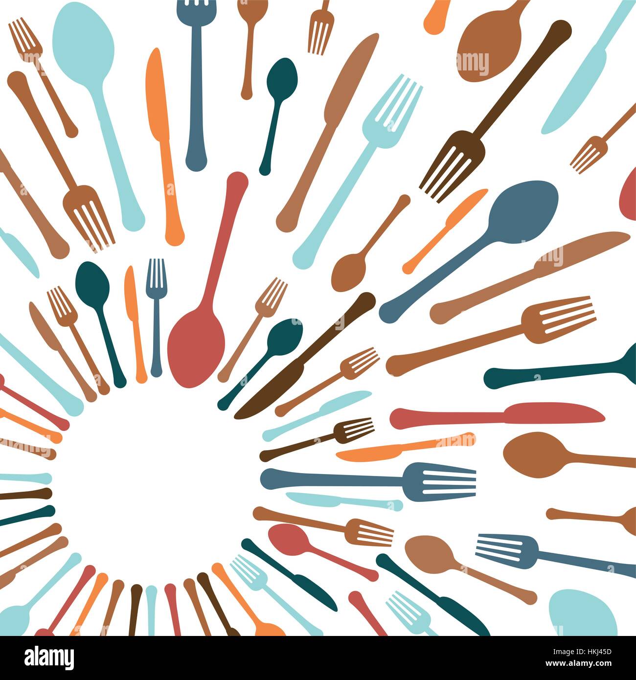 assorted cutlery icons emblem image vector illustration design Stock ...