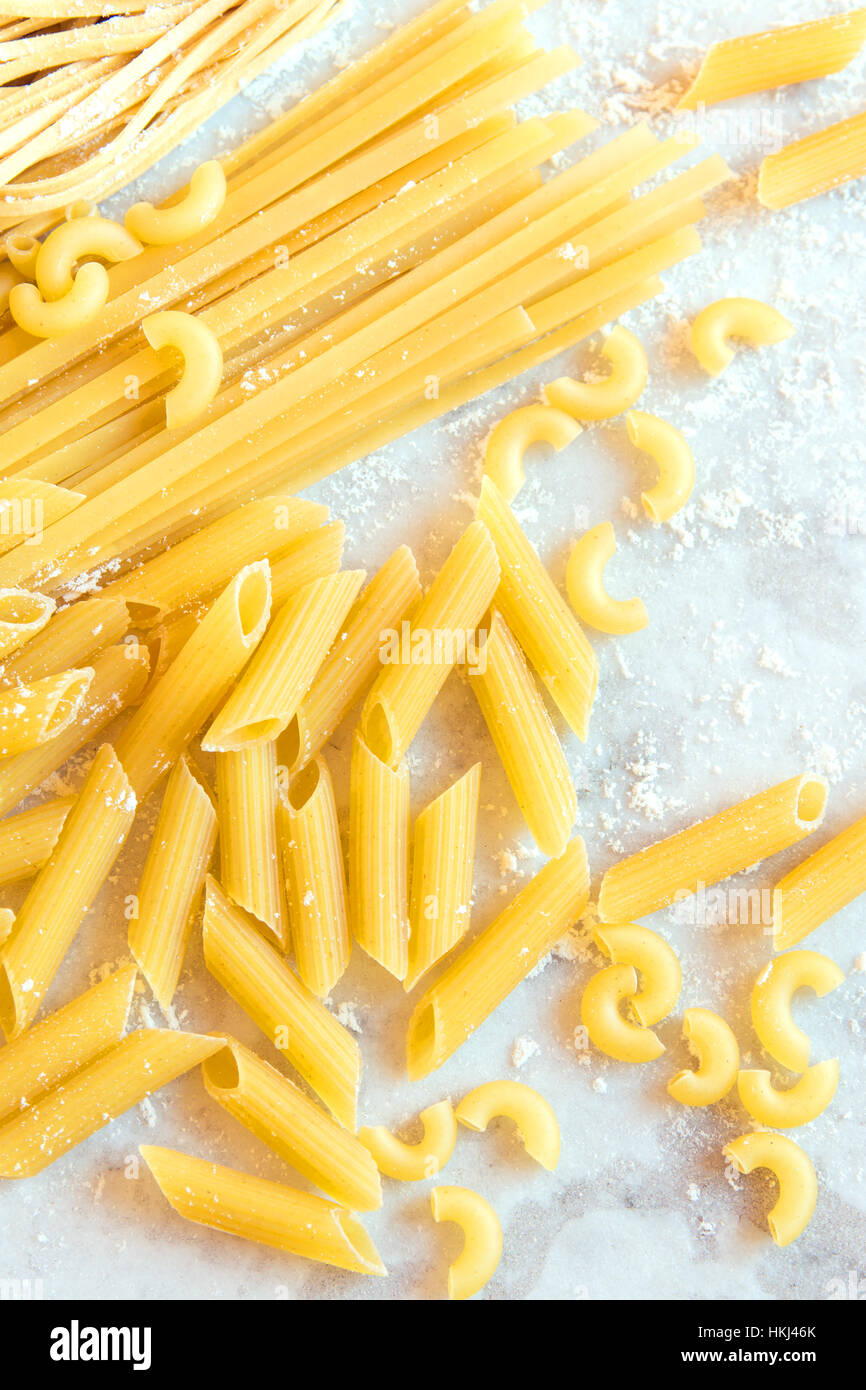 Uncooked Pasta Photography