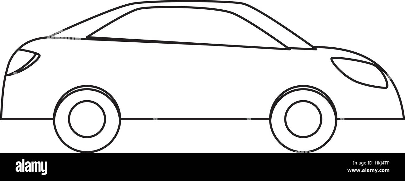 simple car sideview icon image vector illustration design Stock Vector ...