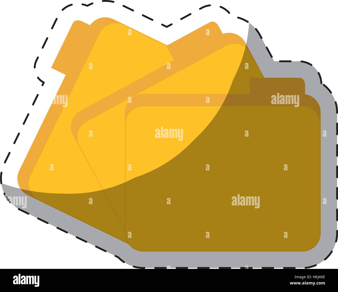 file folder icon image sticker vector illustration design Stock Vector ...