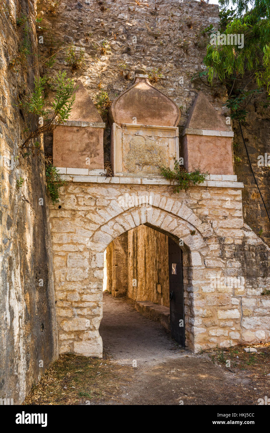 The venetian castle of agia mavra lefkada lefkas hi-res stock ...