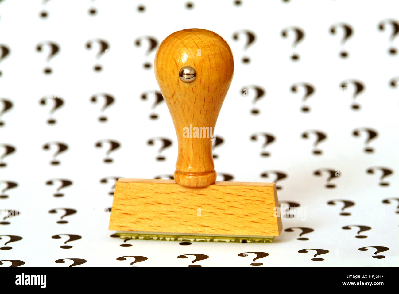 Stamp and question marks Stock Photo - Alamy
