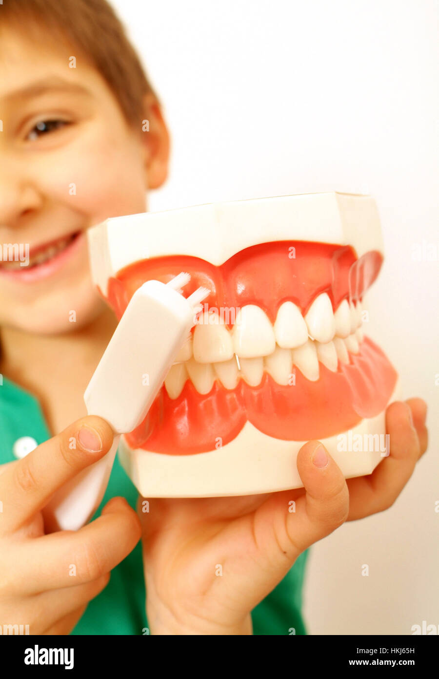 Boy with teeth, teeth care Stock Photo - Alamy
