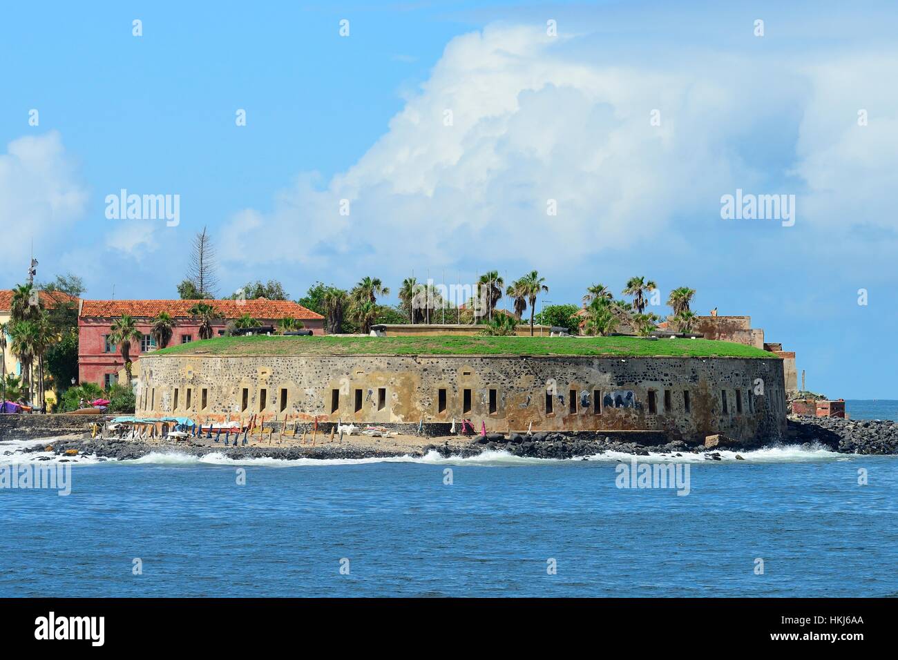 Fort d'Estrées, slave island, Île de Gorée, Dakar, Senegal Stock Photo ...
