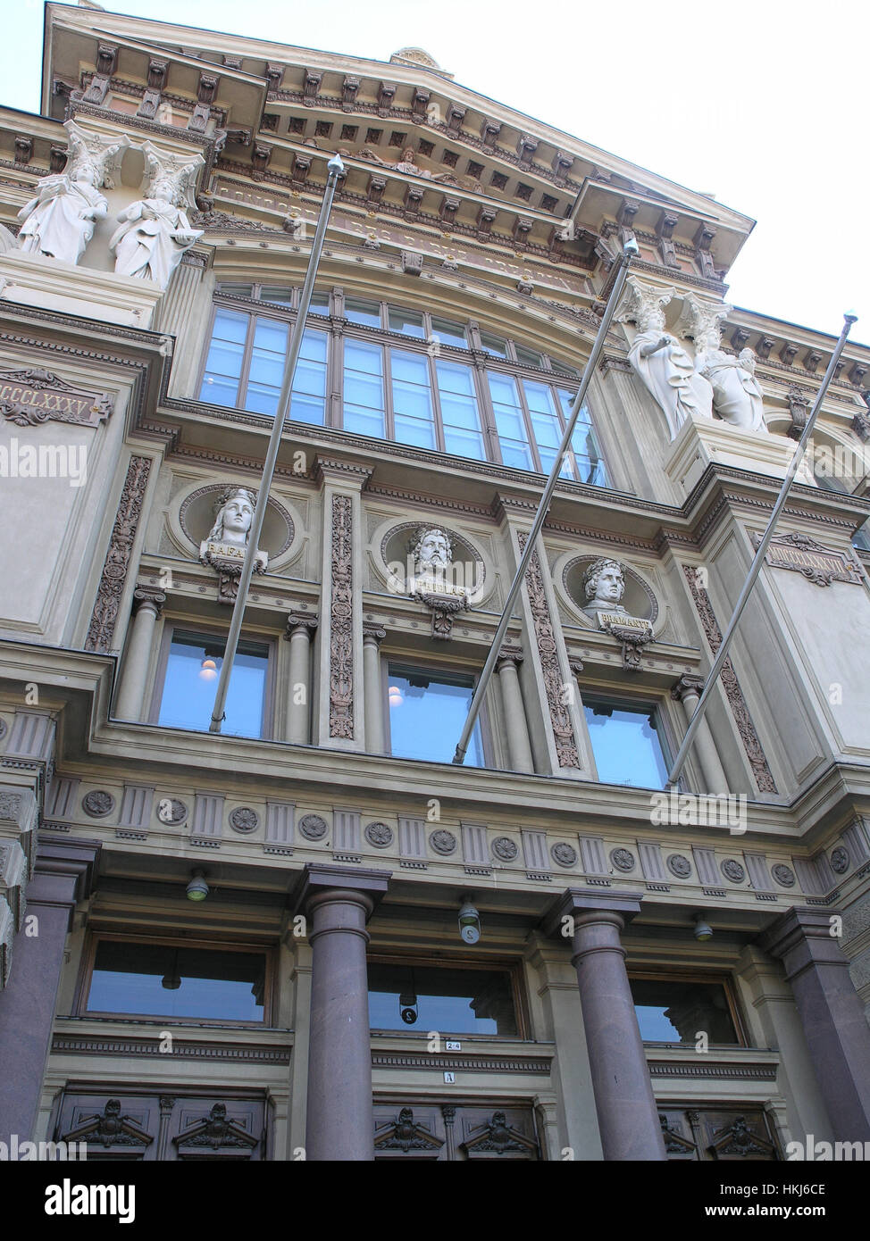 Facade of the Ateneum, the Museum of finnish art in Helsinki Finland ...