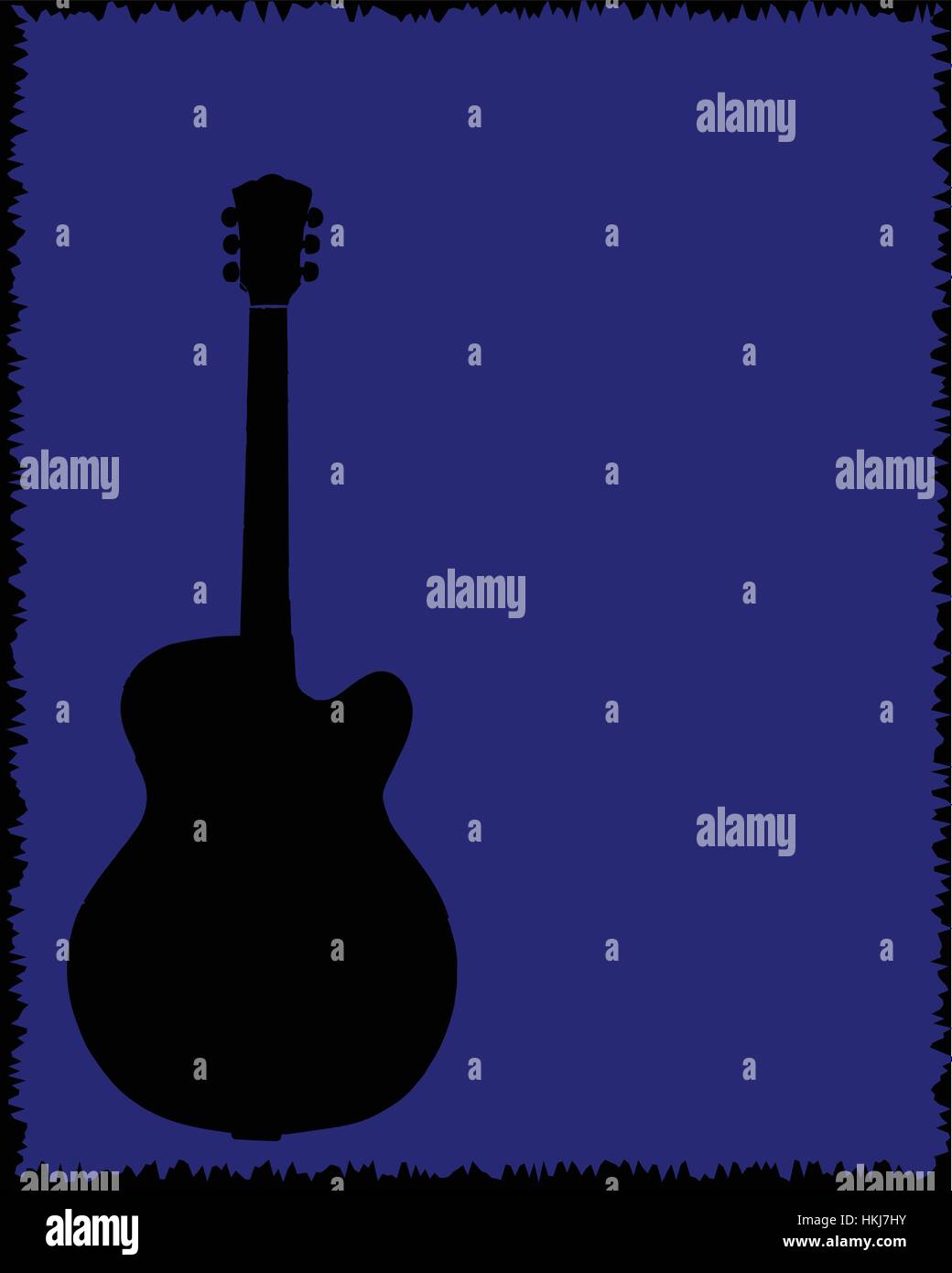 A guitar blues music style background for a poster Stock Vector Image ...