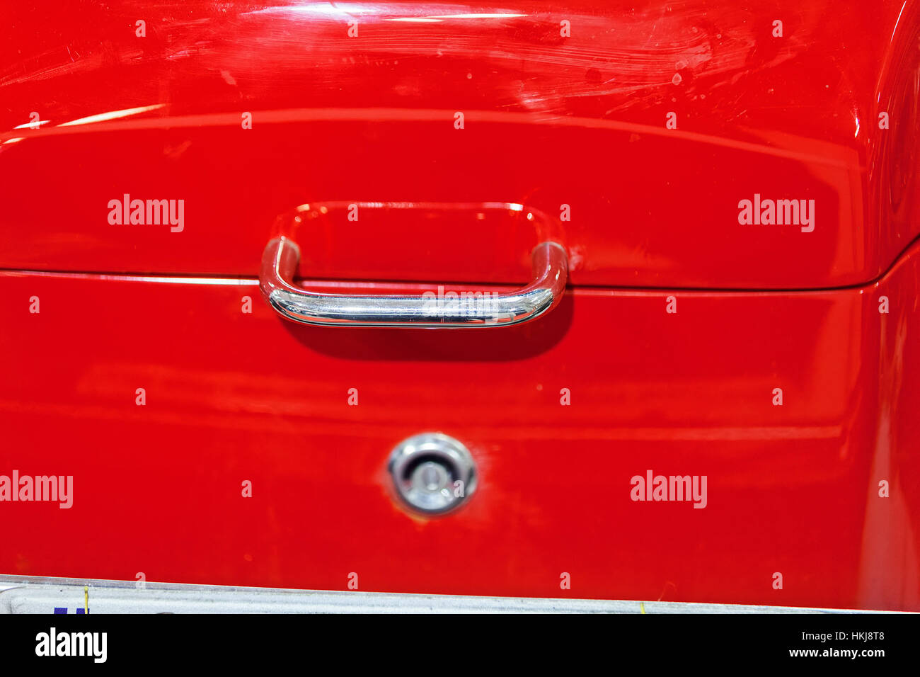 door handles of cars with door lock, note shallow depth of field Stock ...