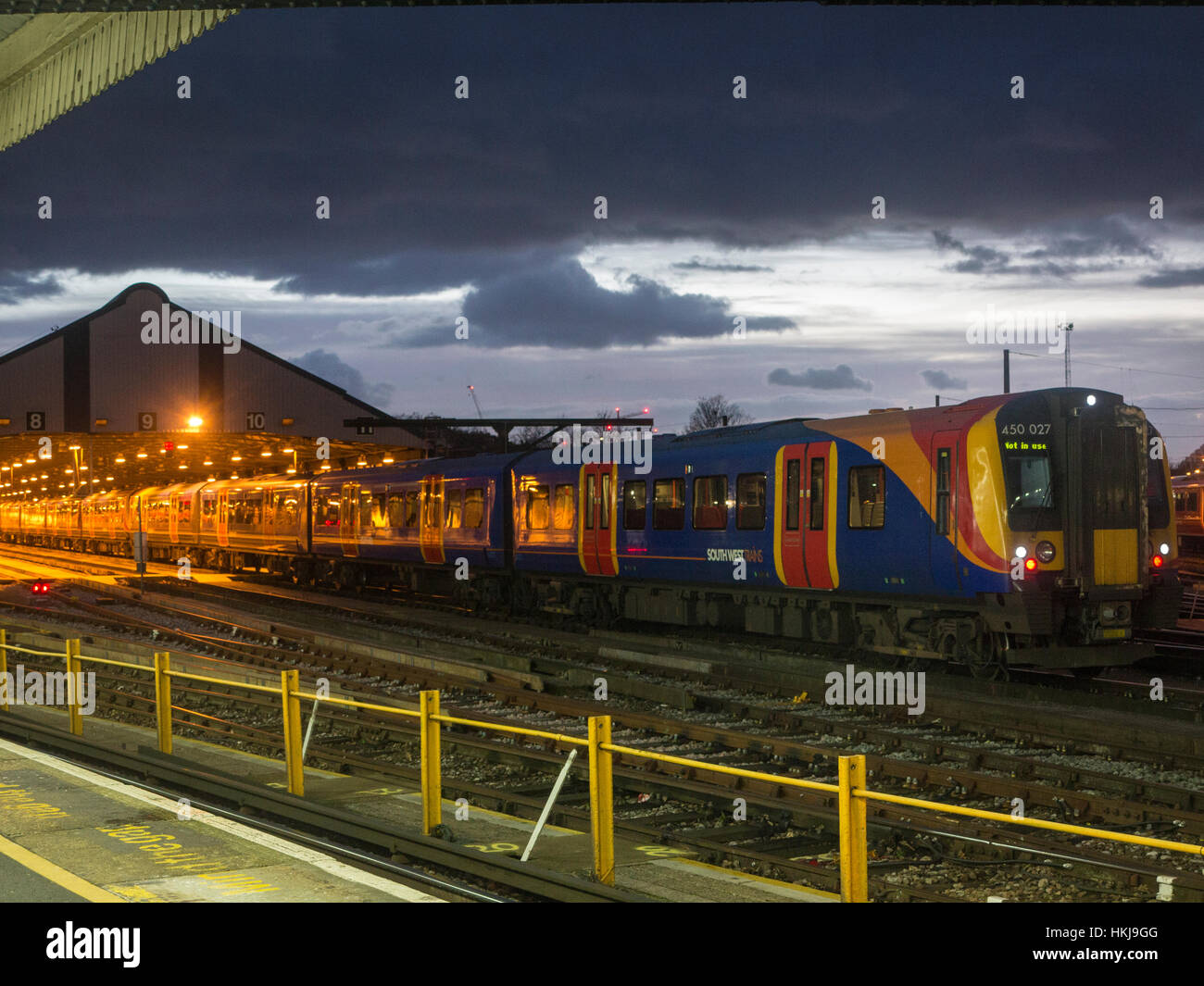 Trainspotting clapham junction train station hi-res stock photography ...