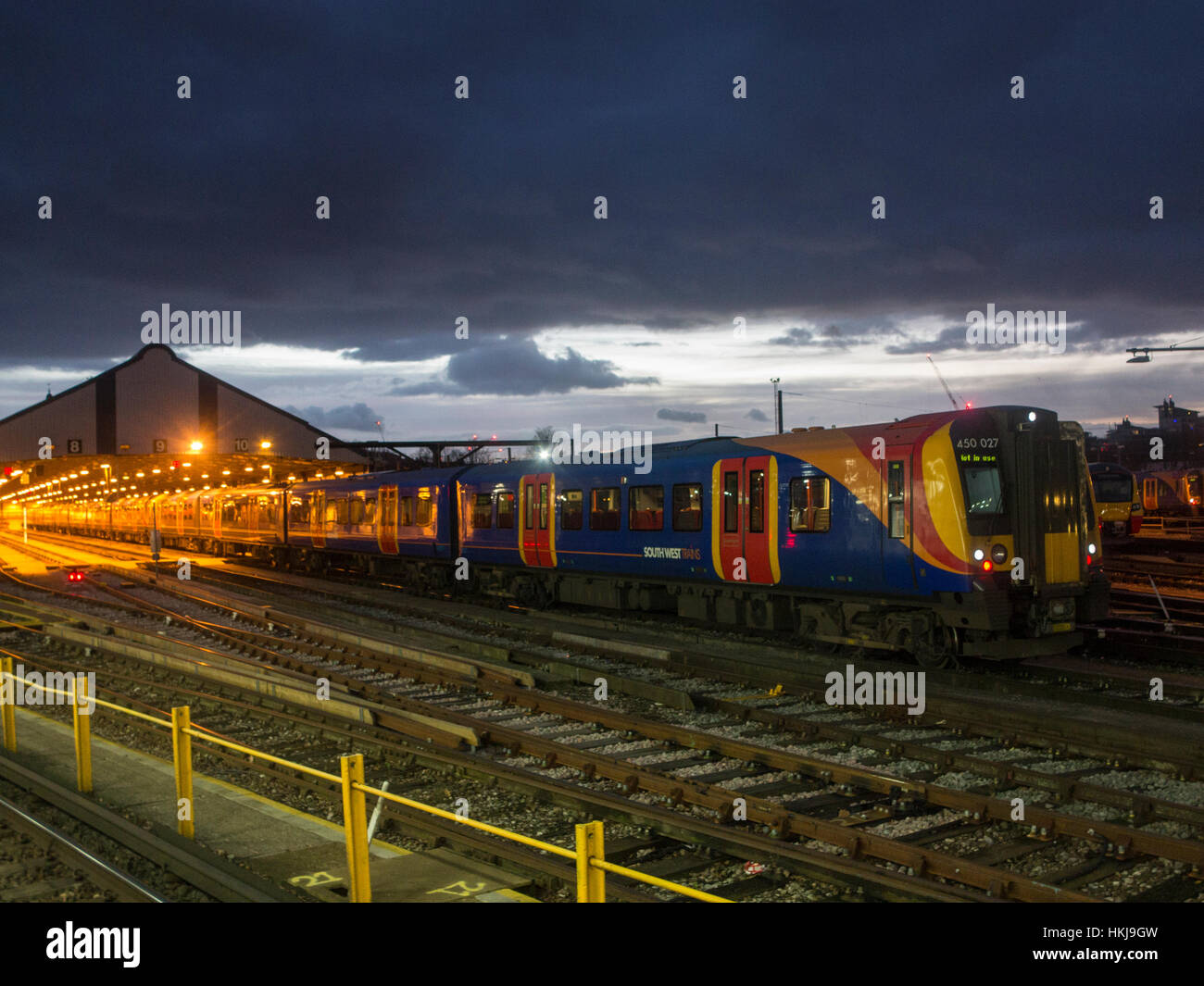 Trainspotting Clapham Junction Train Station High Resolution Stock ...