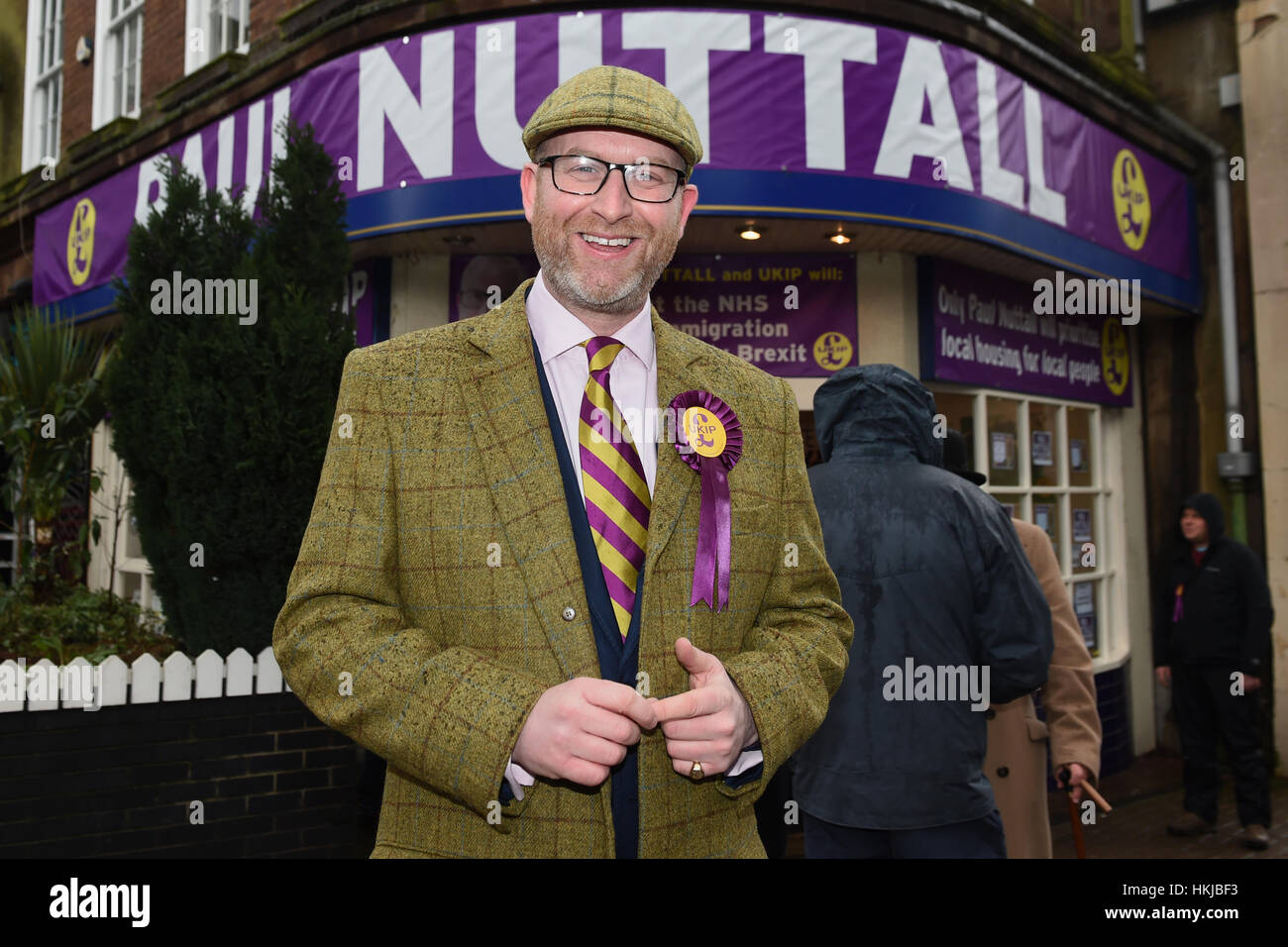 Ukip leader Paul Nuttall during his campaign launch for the Stoke-on ...