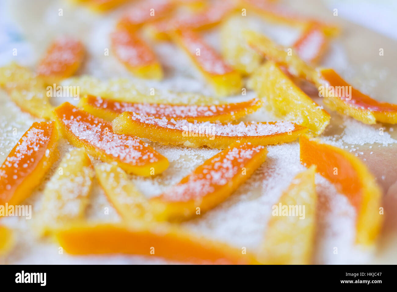 Homemade orange peel candy Stock Photo - Alamy