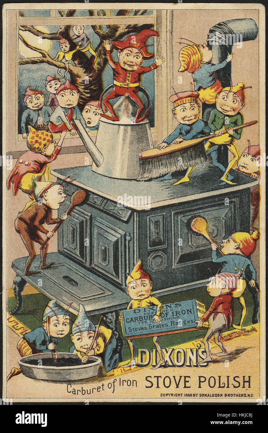 Dixon's Stove Polish, carburet of iron (front Stock Photo - Alamy