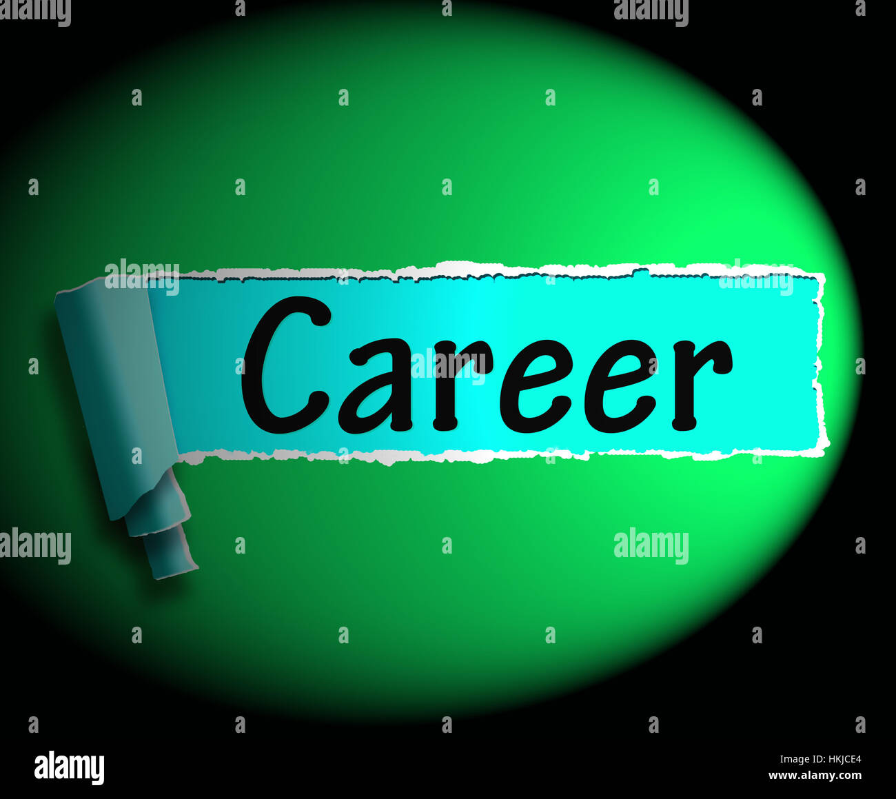 Career Word Meaning Internet Job Or Employment Search 3d Rendering ...