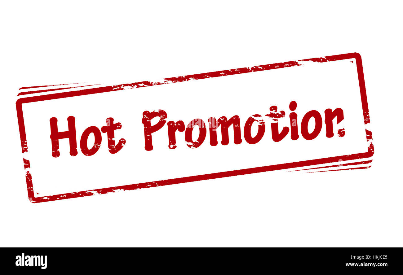 Stamp with text hot promotion inside, vector illustration Stock Photo ...