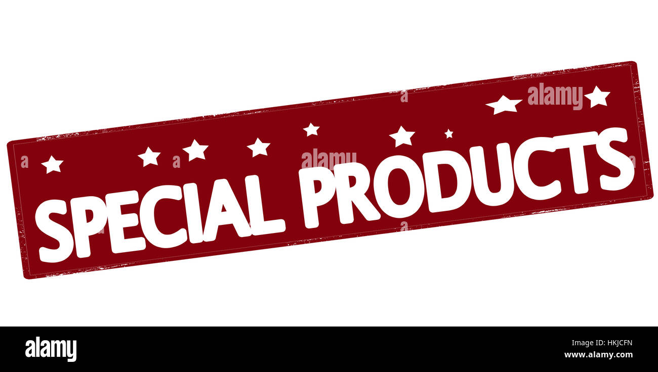 Stamp with text special products inside, vector illustration Stock ...