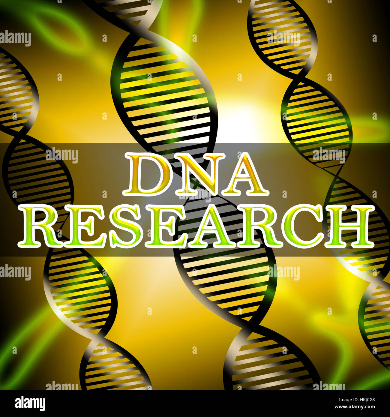 Dna Rresearch Helix Shows Genetic Experiments 3d Illustration Stock ...