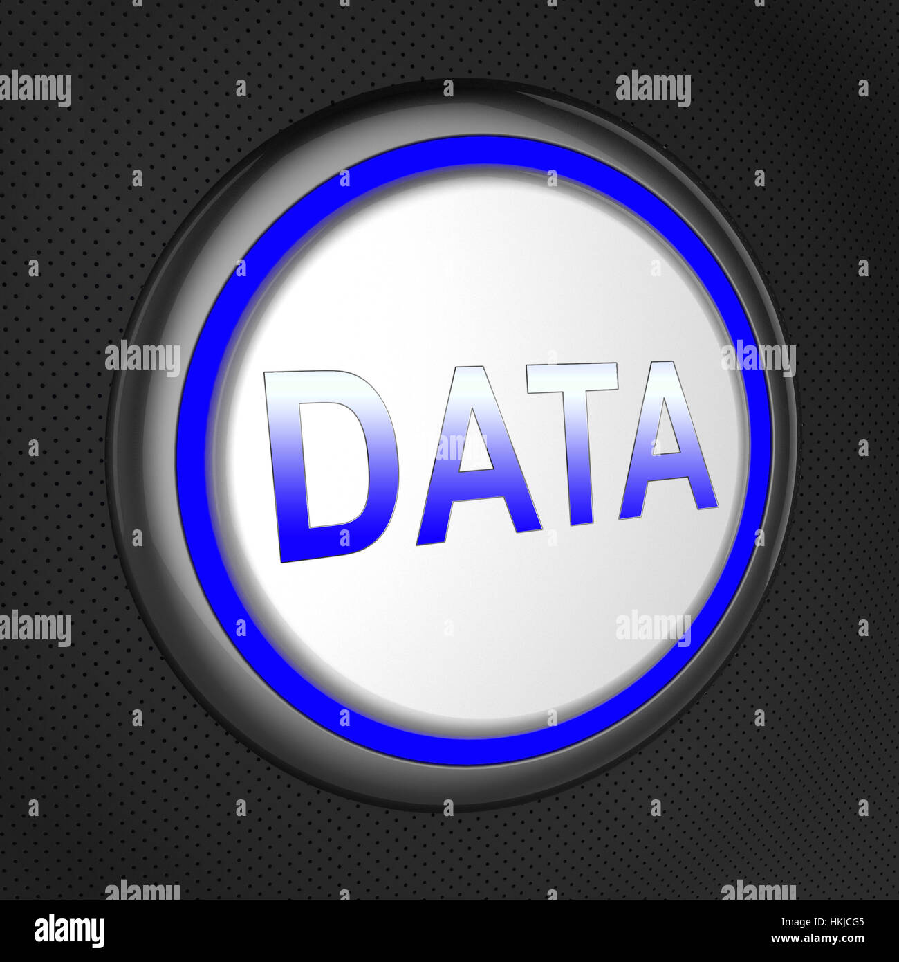 Data Button Showing Computer Files Database 3d Illustration Stock Photo ...