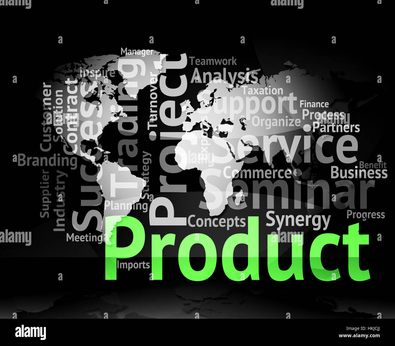 Product word world map hi-res stock photography and images - Alamy
