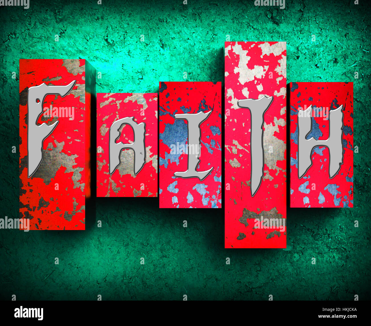 Faith Word Meaning Holy Religion 3d Illustration Stock Photo - Alamy