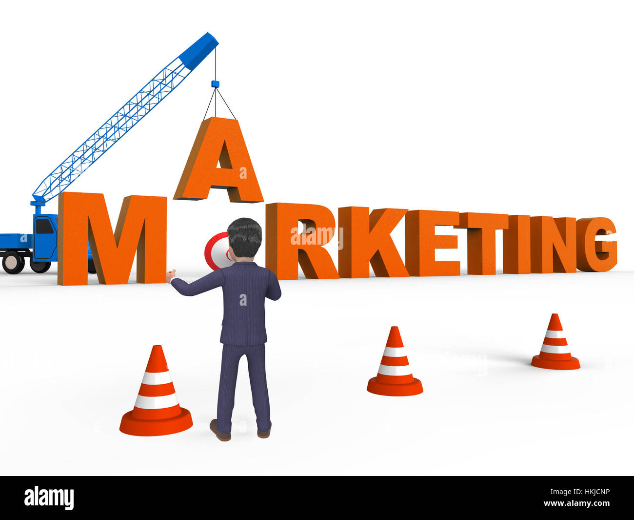 Do Marketing Character Meaning Seo Sales 3d Rendering Stock Photo - Alamy