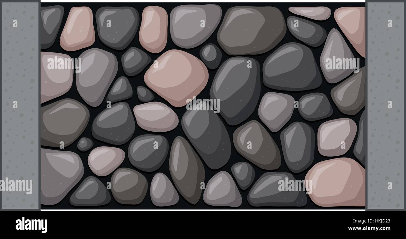 Wall made of rocks illustration Stock Vector Image & Art - Alamy