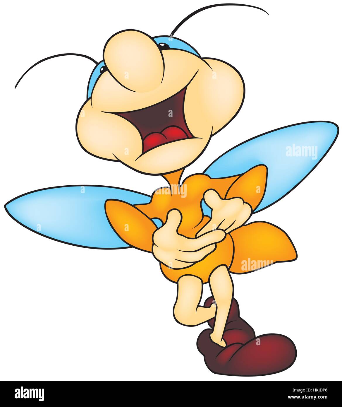 Orange Laughing Bug Stock Vector Image & Art - Alamy