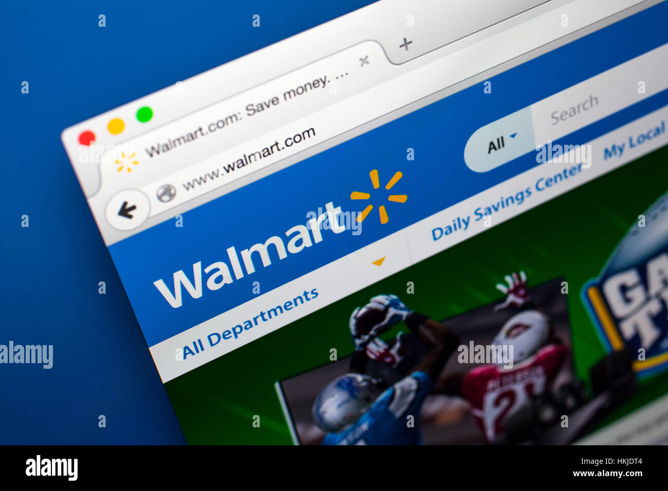 LONDON, UK - OCTOBER 21ST 2015: The homepage of the official Walmart ...