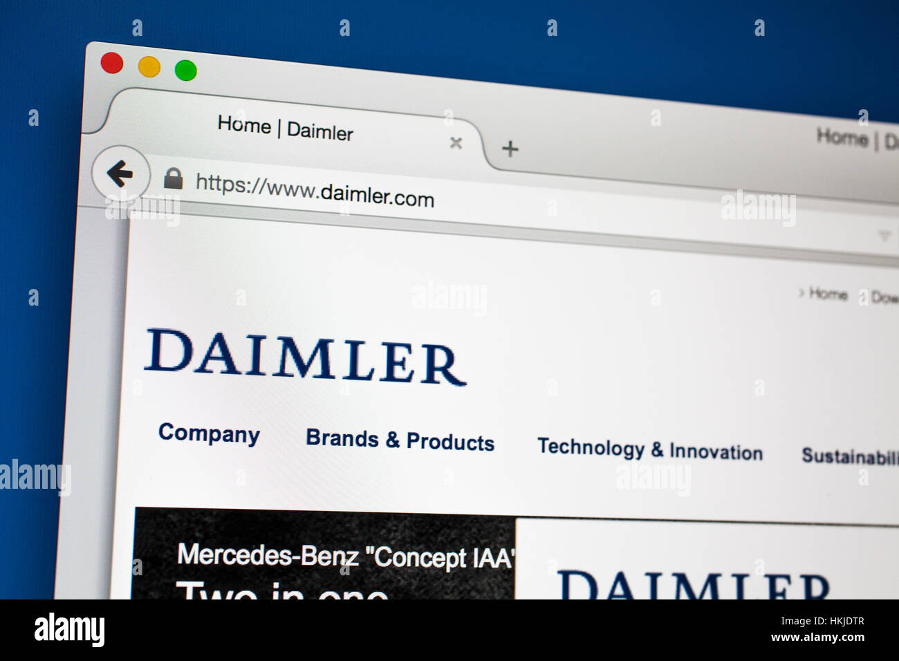 Daimler commercial vehicles hi-res stock photography and images - Alamy
