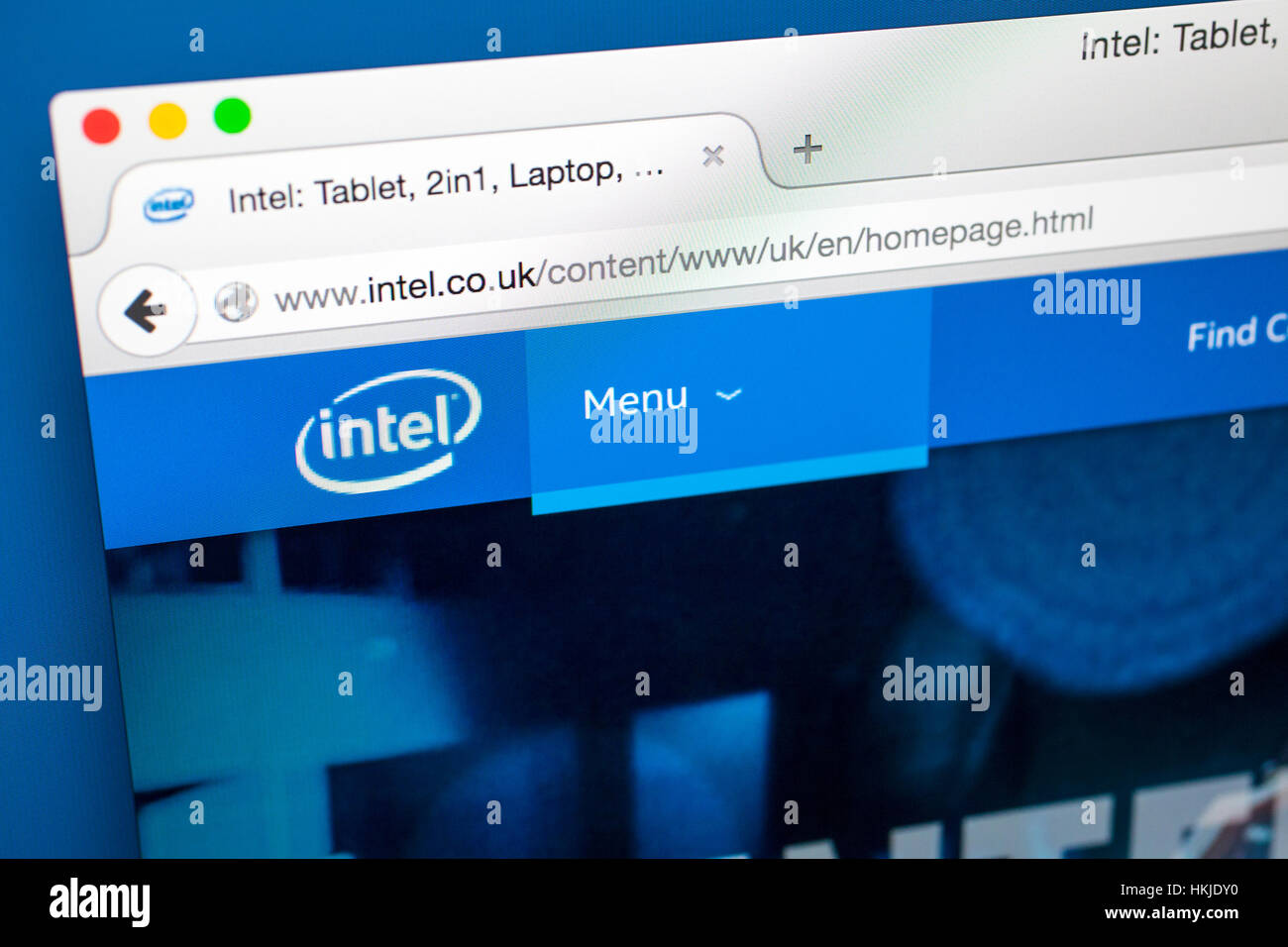LONDON, UK - OCTOBER 22ND OCTOBER 2015: The homepage of the official ...