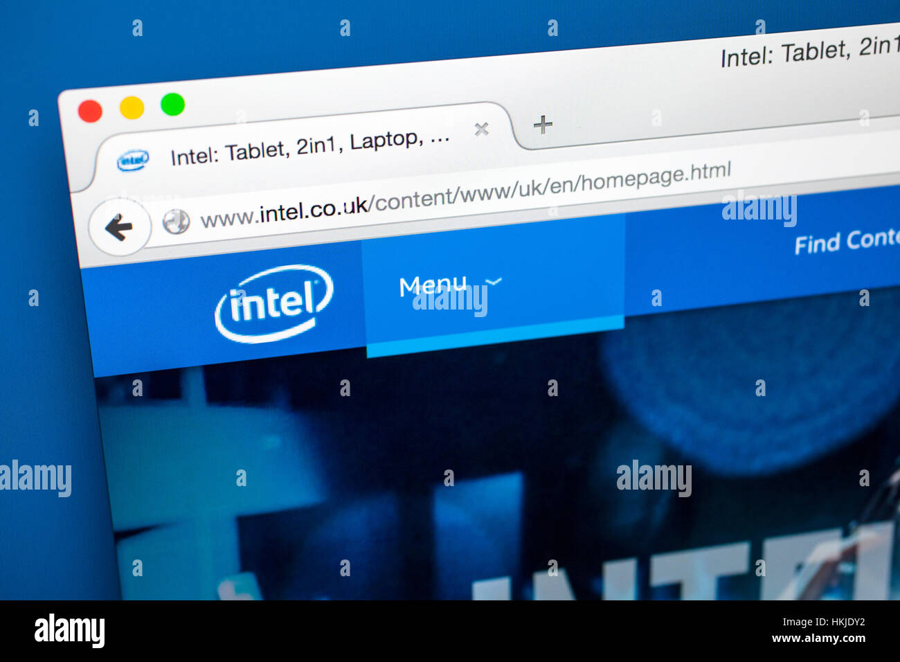 LONDON, UK - OCTOBER 22ND OCTOBER 2015: The homepage of the official ...