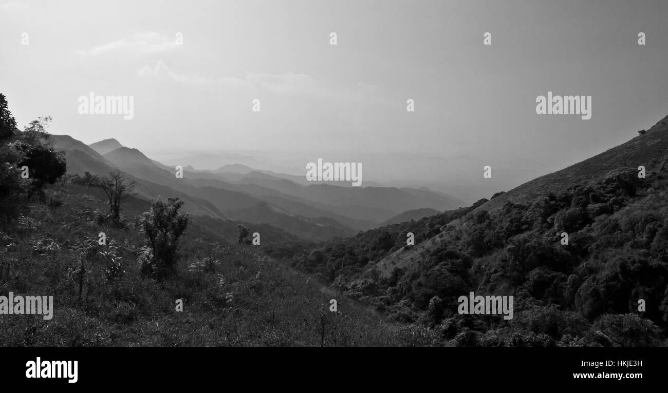 Highest peak of coorg Black and White Stock Photos & Images - Alamy